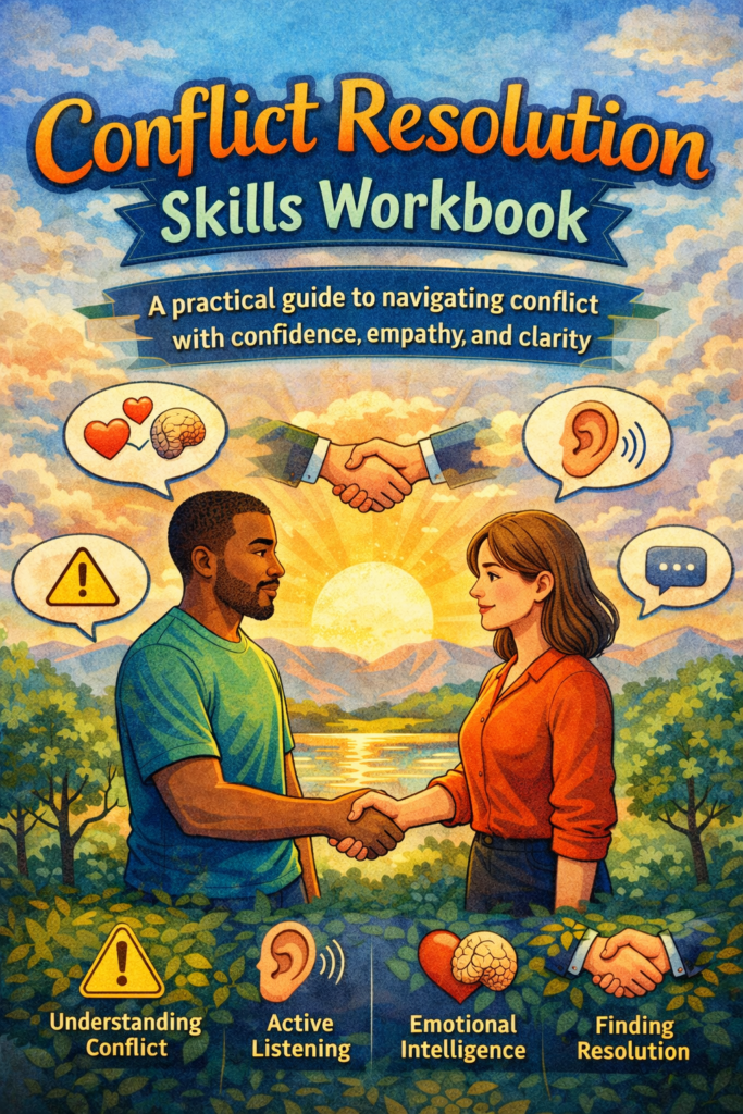 Conflict Resolution Skills Workbook with Free PowerPoint for Group ...